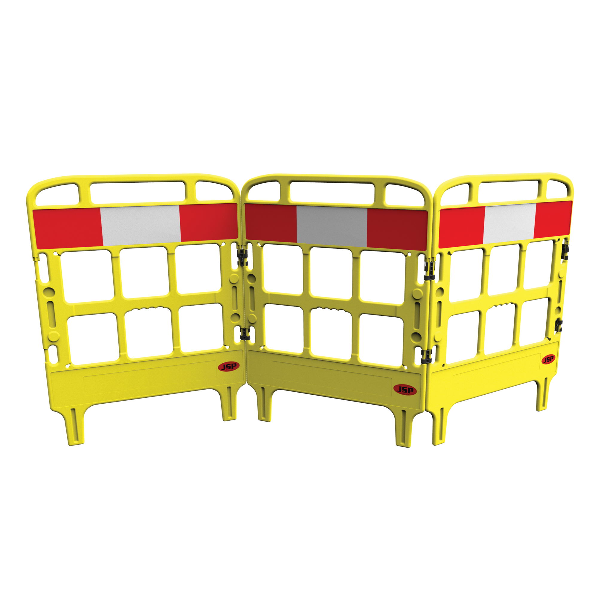 Portagate™ 3 Gate Compact Barrier System - Yellow